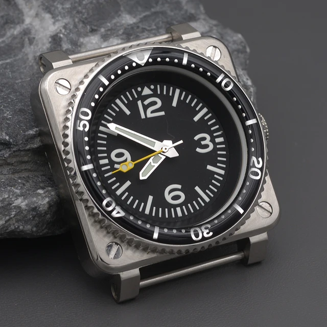 남성용 스퀘어 시계, 스테인리스 스틸 사파이어 글래스, 세이코 NH35 NH36, 자동 무브먼트, 10ATM 방수 다이버 워치, 신제품