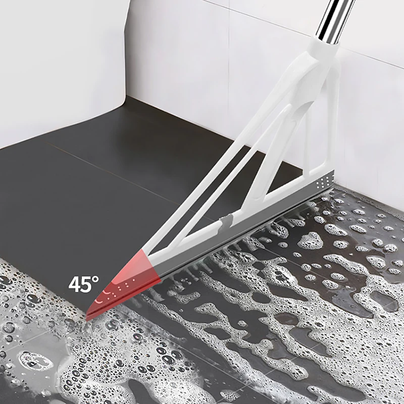 Lavette,Balai magique en caoutchouc Silicone,balai à main,balai anti-poussière,raclette de ...