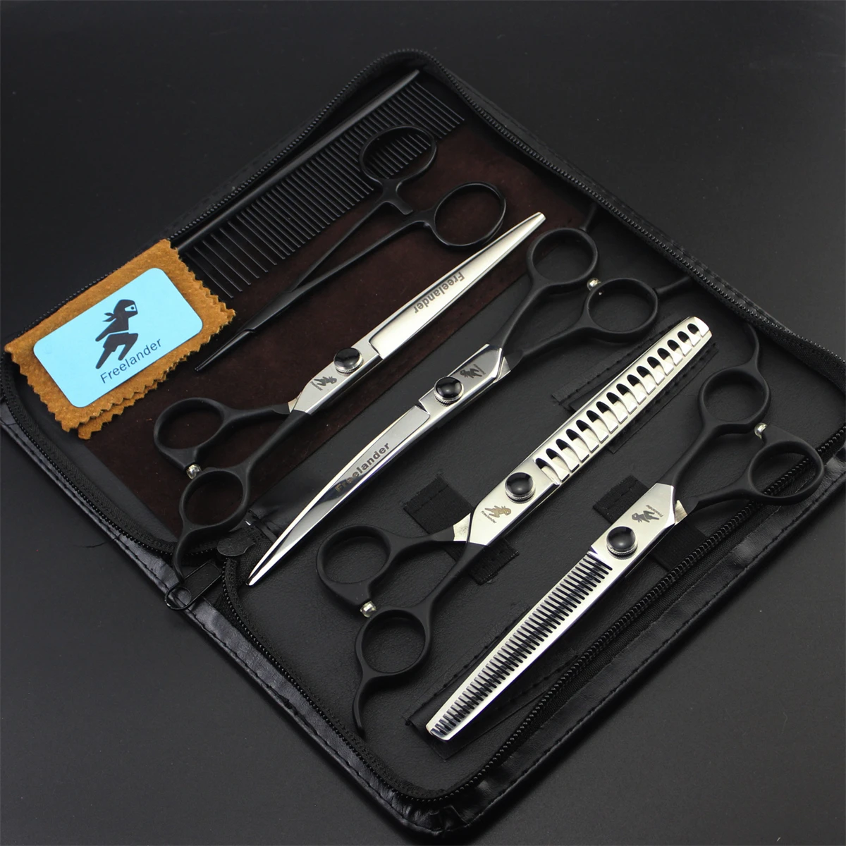 Pet-Grooming-Scissors-Professional-7-Japan-440C-Thinning-Shears-Puppy ...