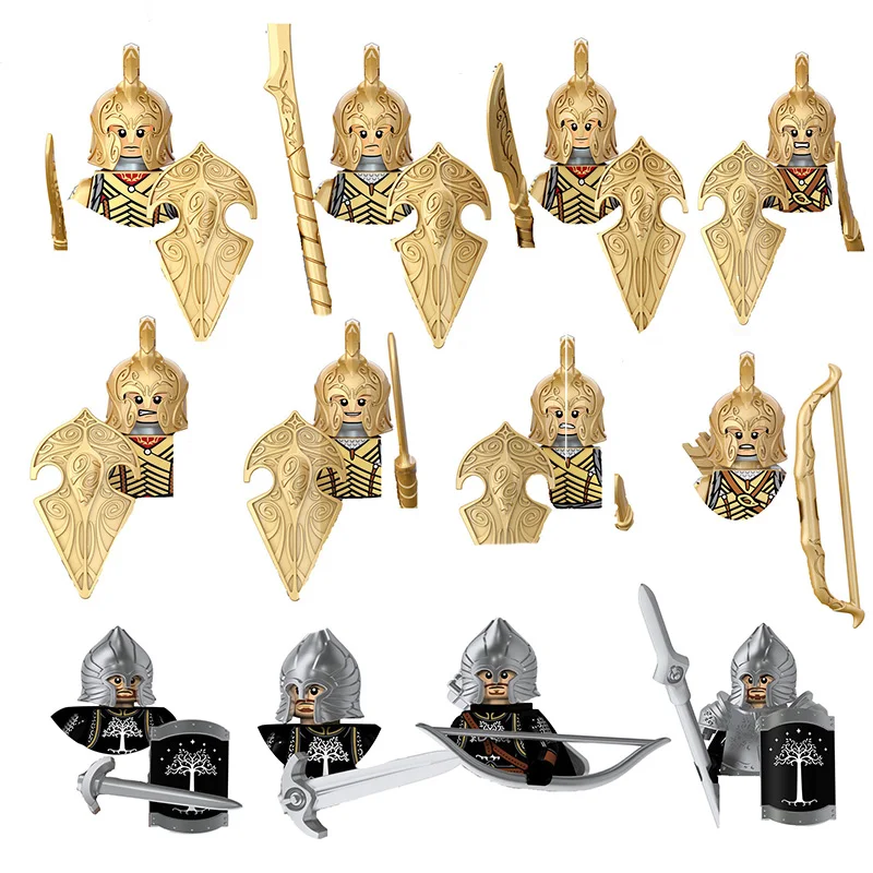 Medieval Castle Knight Roman Soldier Building Block Military Figures ...