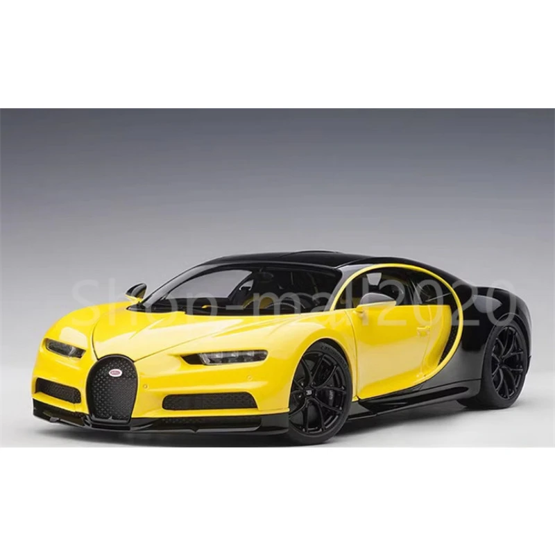 AUTOART 1:18 For Bugatti Chiron Alloy Static Diecast Car Model Yellow ...