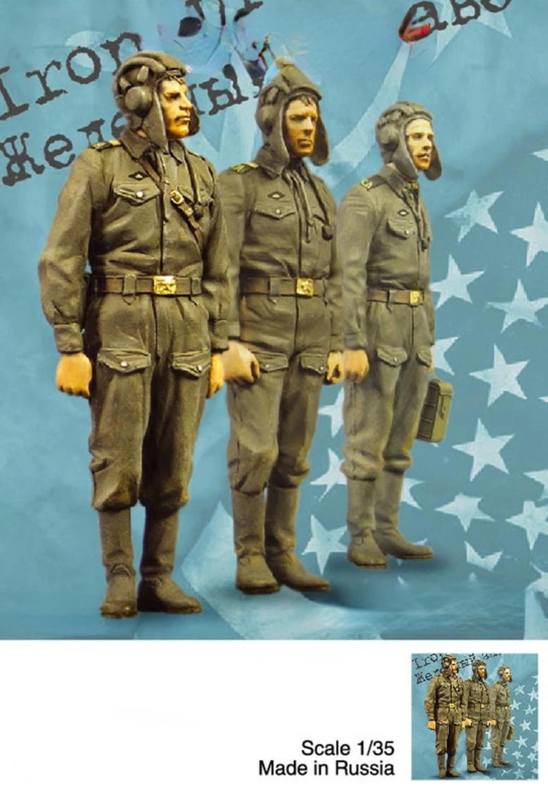 1:35 Scale Die Cast Resin Figure Model Assembly Kit Wwii Soviet Tank ...