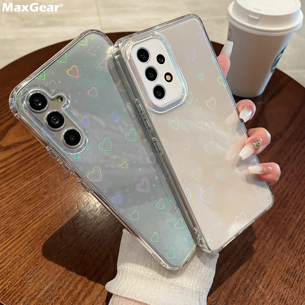 Transparente-Aurora-Ep-xi-Silicone-Caso-De-Telefone-Transparente-Capa-De-Laser-De-Luxo-Para ...