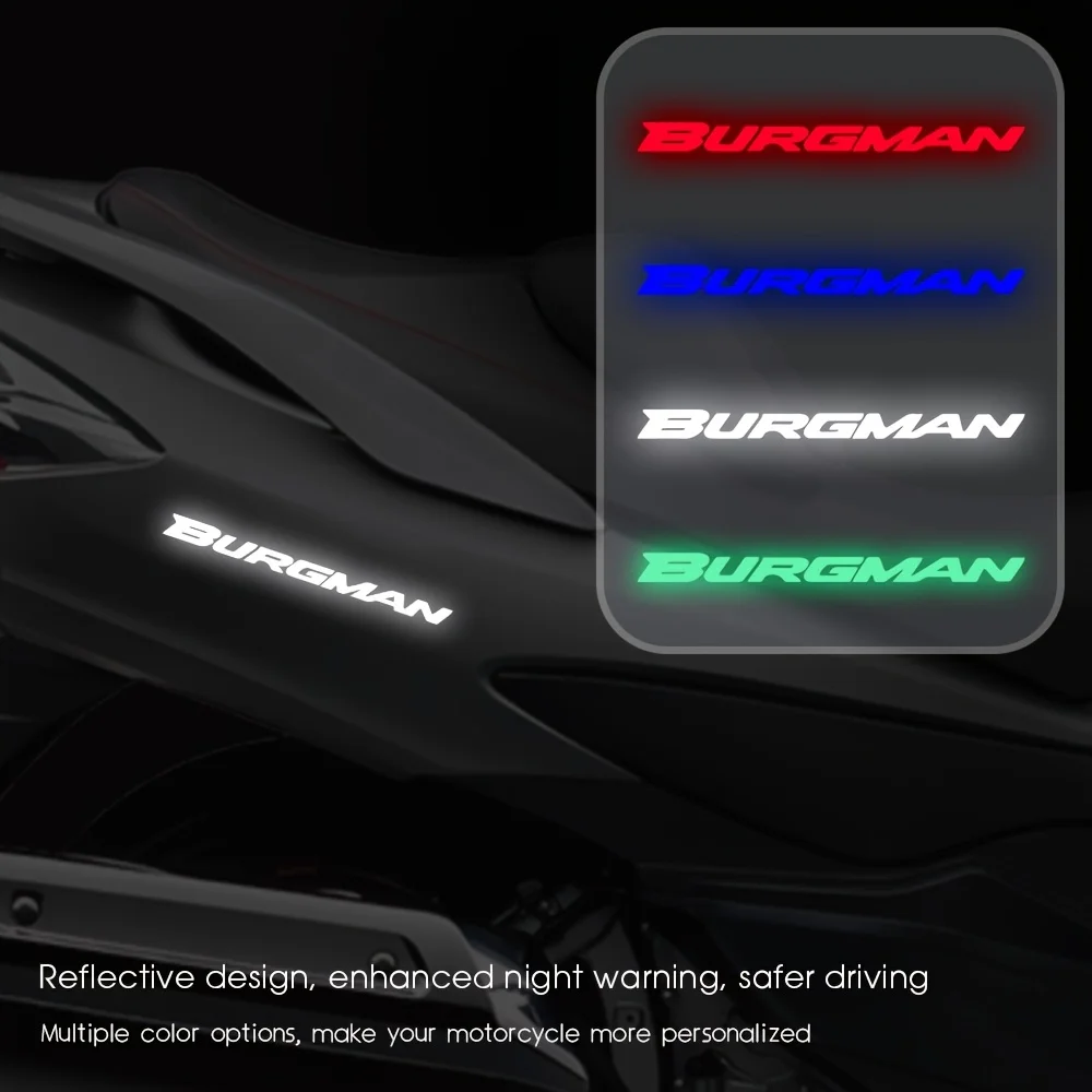 2PCS/SET Burgman 650 Motorcycle Sticker - Bright red and blue accents ...