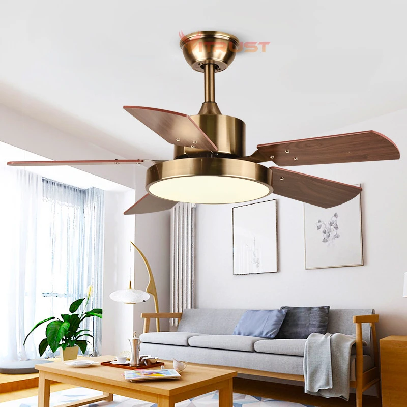 LED-Ceiling-Fan-With-Lamp-32inch-36in-56in-Wood-Low-Floor-Remote ...