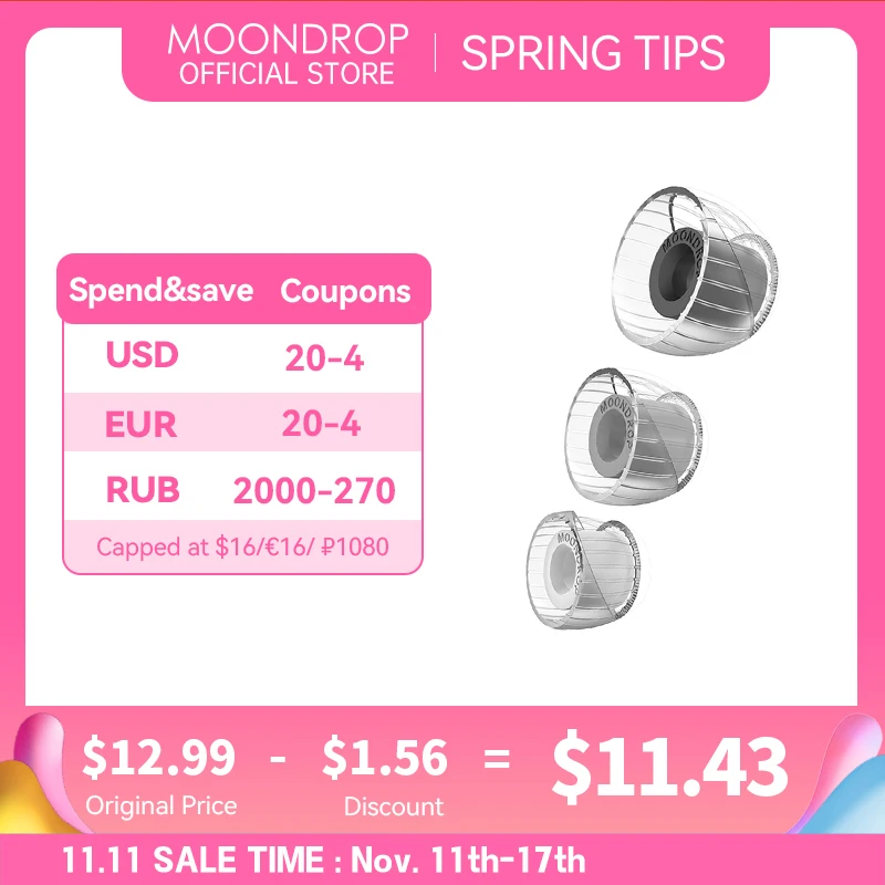 MoonDrop-Spring-Tips-Acoustic-waveguide-Double-Support-Structure ...