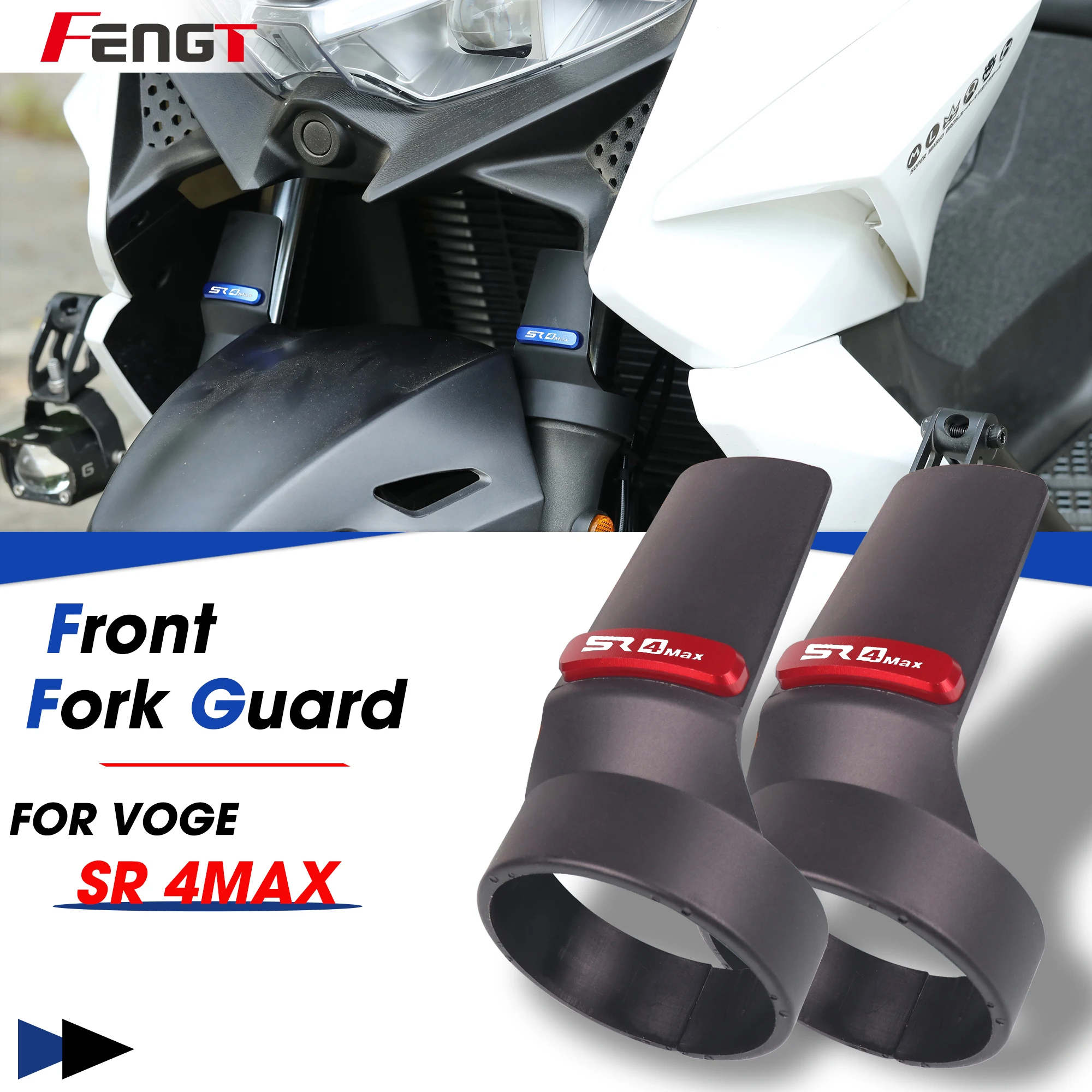 For Loncin VOGE SR4 MAX SR4MAX Motorcycle Front Fork Fender Guard Shock ...