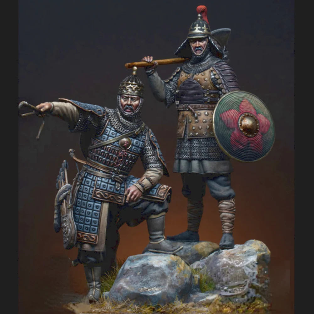 1/32 Resin Figure Model Kits Historical War Gold Tent Khan Kingdom 2 ...