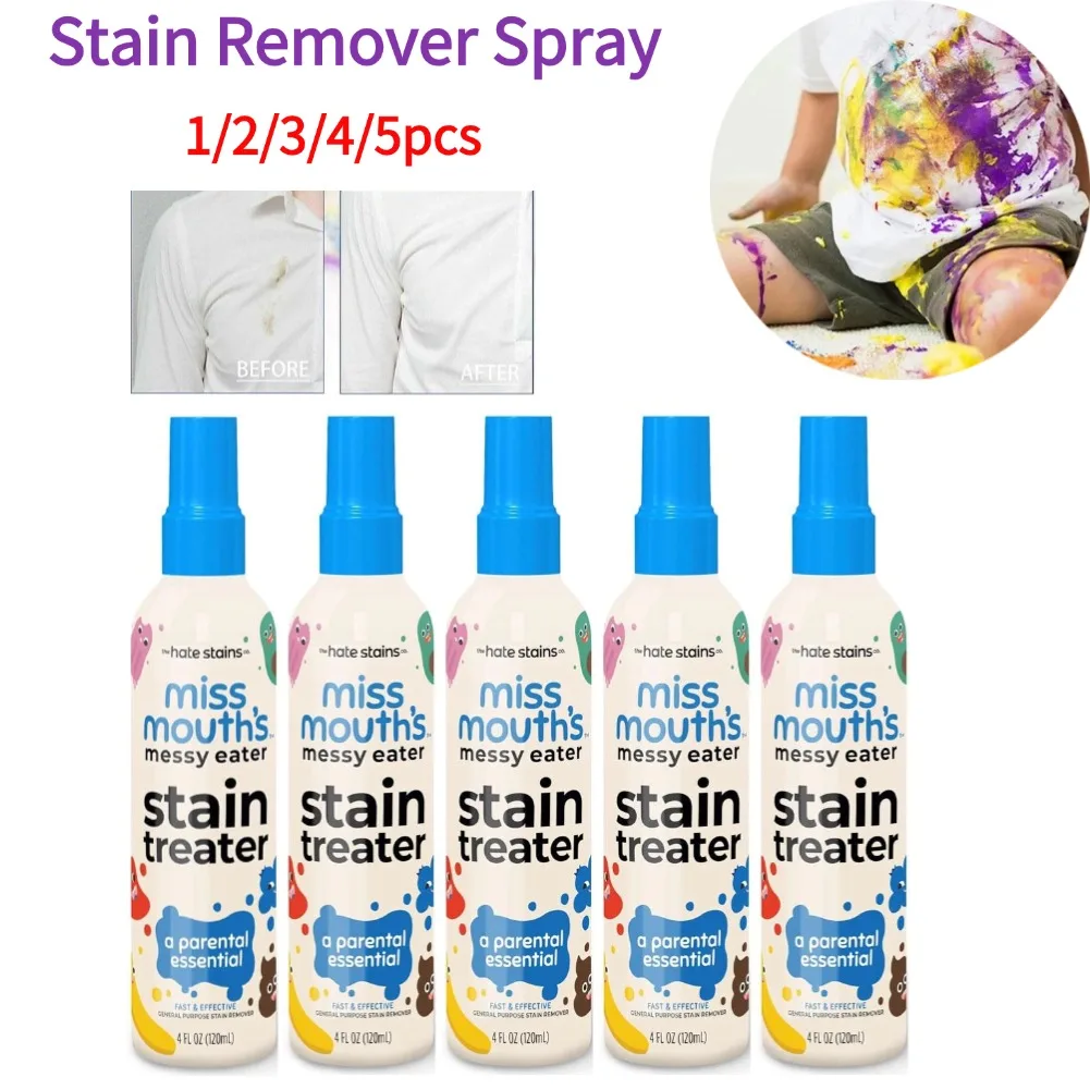 Stain Remover Spray Portable Stain Treater For Laundry Fabric Oil ...