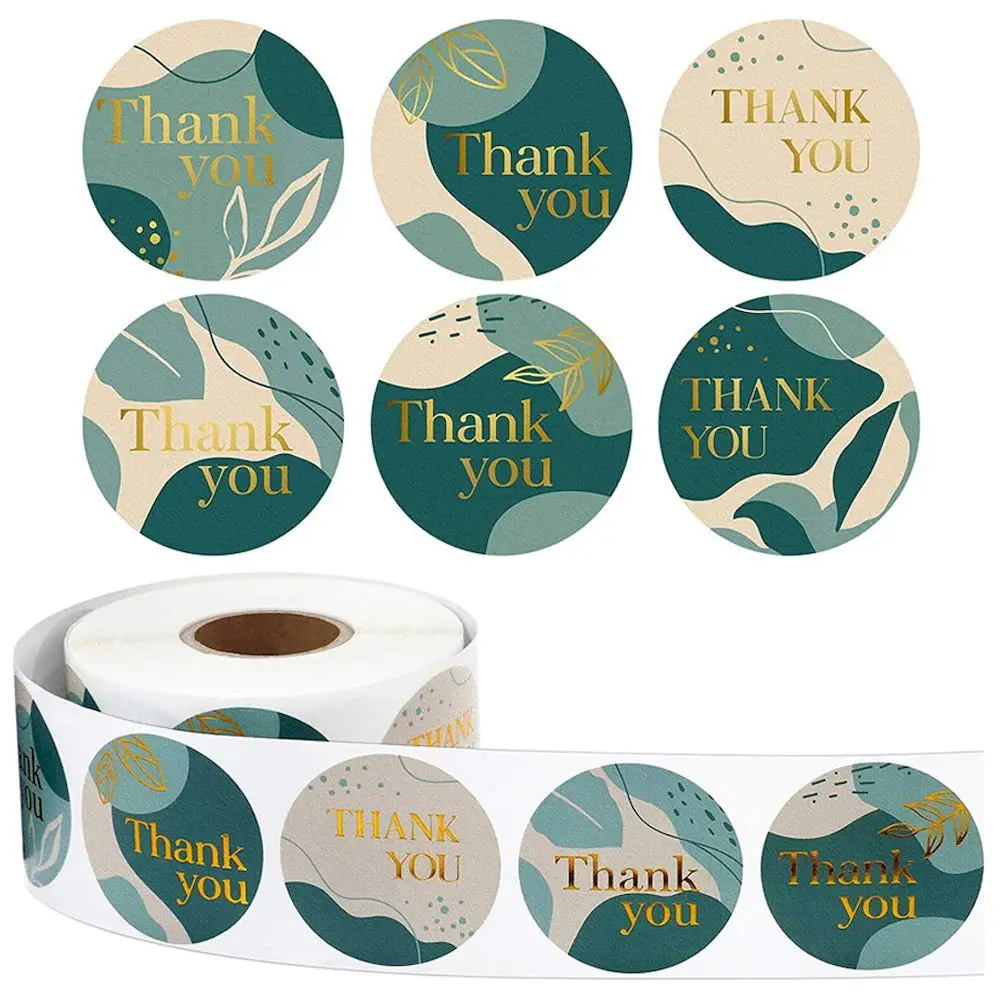 CHENISTORY-500Pcs-Diy-Stickers-Thank-You-Sticker-For-Business-Gift ...