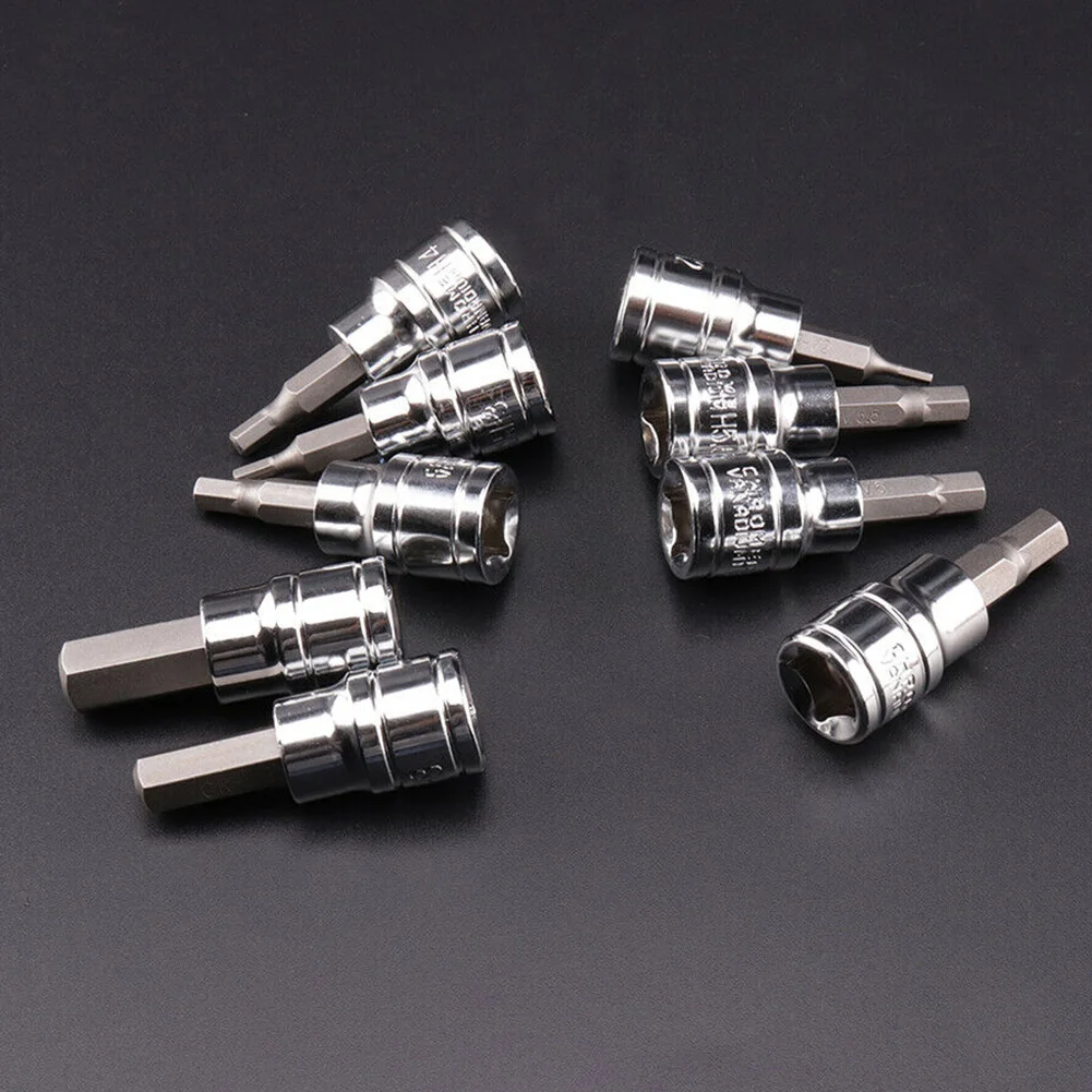 9 Db Hex Bit Aljzatok Allen Key Set 3/8 “Meghajtó 2-10 Mm-Es Fúrócsere ...