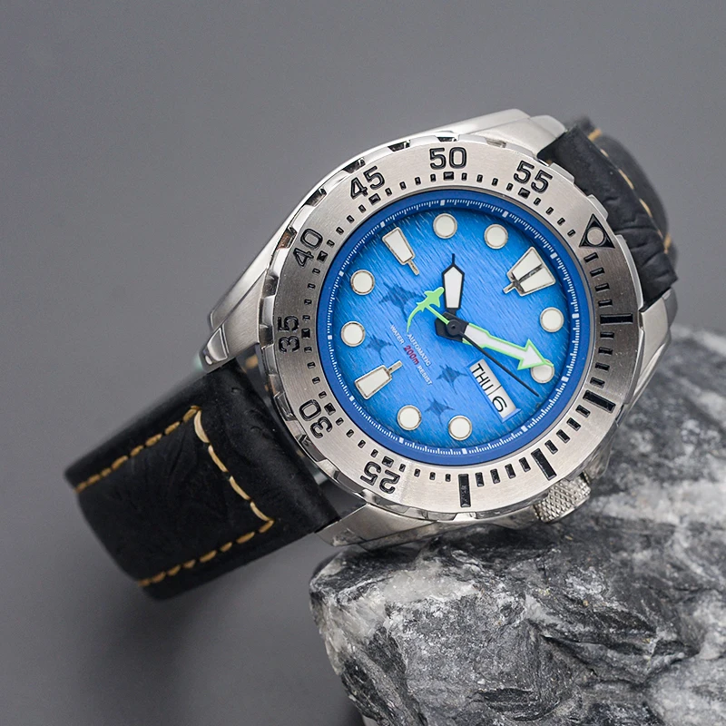 Seiko Monster Watch Sapphire Glass Crown at 3.0 Oclock 28.5mm Dial NH36 ...