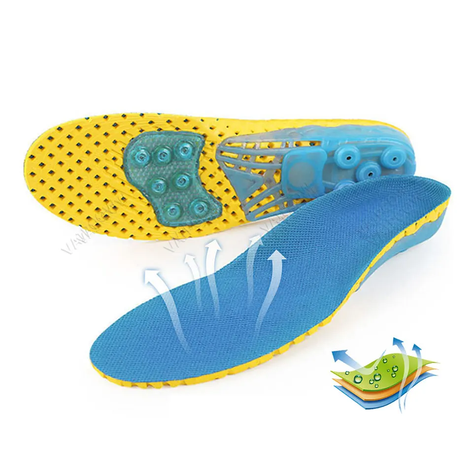 Premium-Spring-Insoles-Silicone-Gel-Orthopedic-Insert-Health-Sole-Pad ...