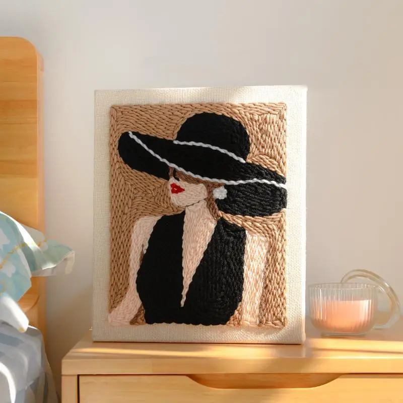 Rug-Yarn-Punch-Needle-Complete-Set-For-Beginners-Magic-Needle-Wool-Poke ...