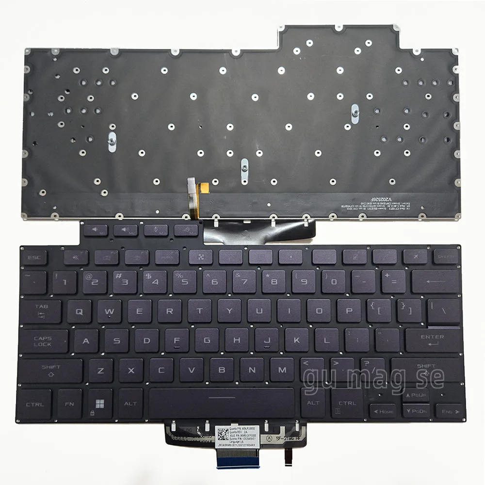 Teclado retroiluminado RGB de EE. UU. para ASUS ROG Zephyrus M16 GU603 ...