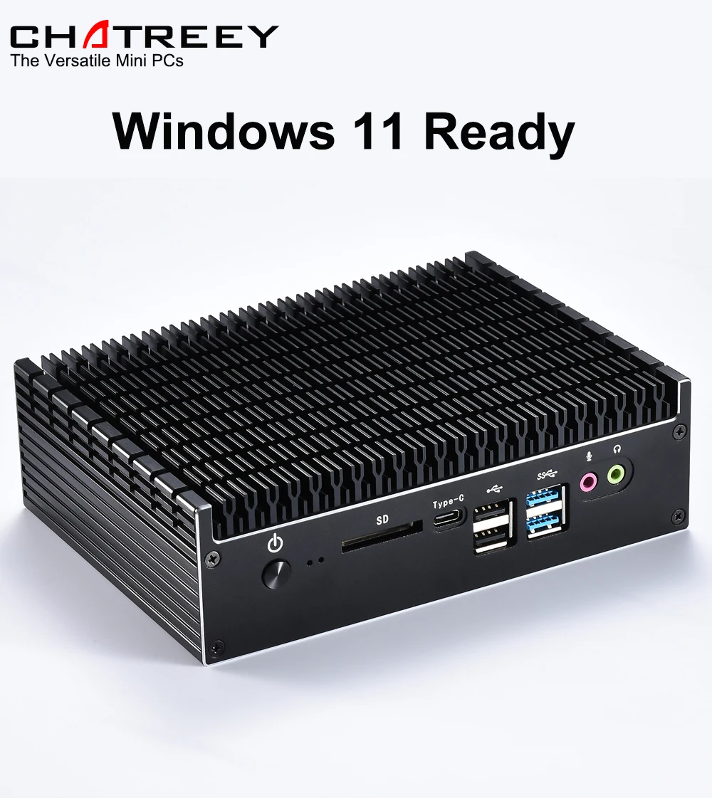 Mini PC Fanless Design Intel Core i5 i7 Dual Lan 4K Output Gaming ...