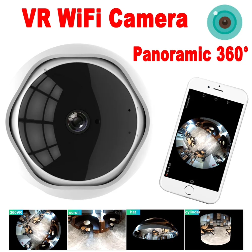 iCsee Fish Eye 360° Surveillance Camera WiFi 5MP HD Security Camera ...