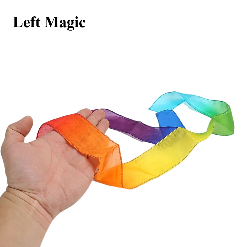 Thumb Tip Streamer (5cm*108cm) Magic Tricks Multi color Silk Appearing Magia Accessories Close ...