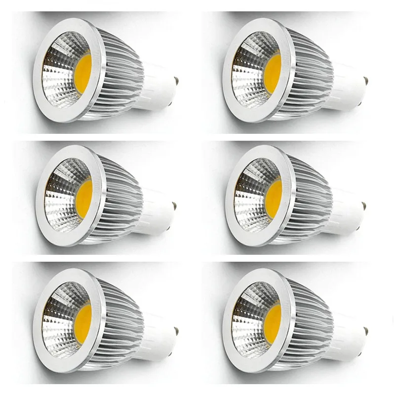 6X Super Bright MR16 GU10 GU5.3 220V 110V COB 9W 12W 15W LED Bulb Lamp MR16 12V Warm White Cold ...