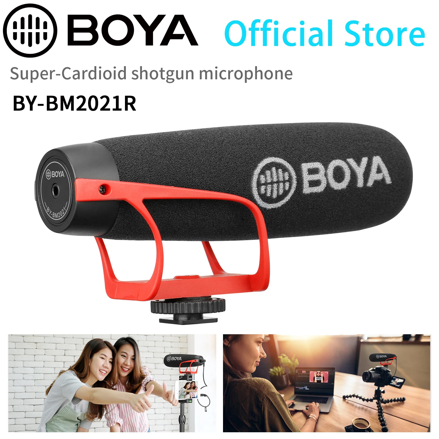 Boya By-bm2021 R Professional Shotgun Condenser Microphone For Pc ...