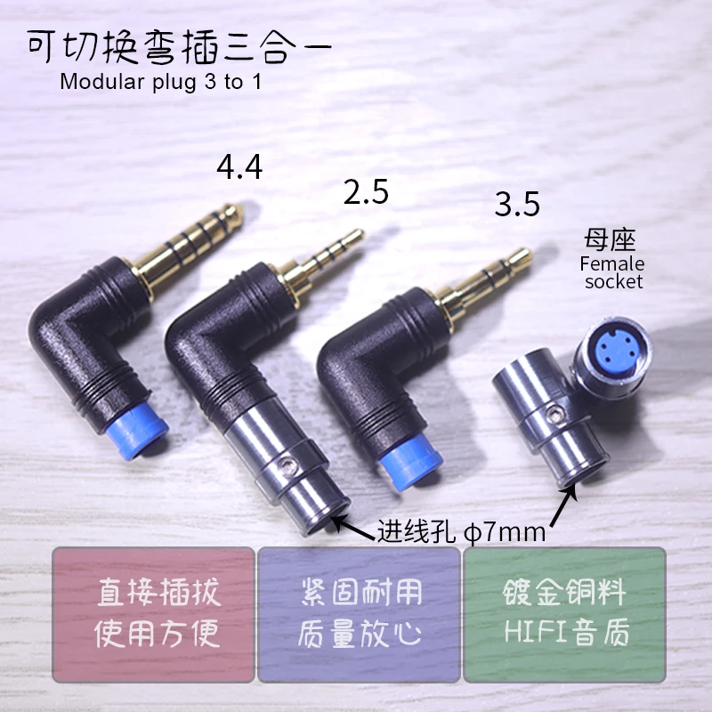 Hakugei Modular Bending Plug 3 To 1 4 4bl 3 5st 2 5bl Diy Hifi
