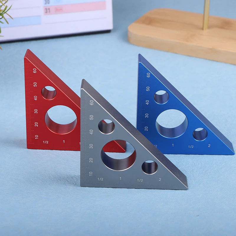 45-Degree-Aluminum-Alloy-Angle-Ruler-Inch-Metric-Triangle-Ruler ...