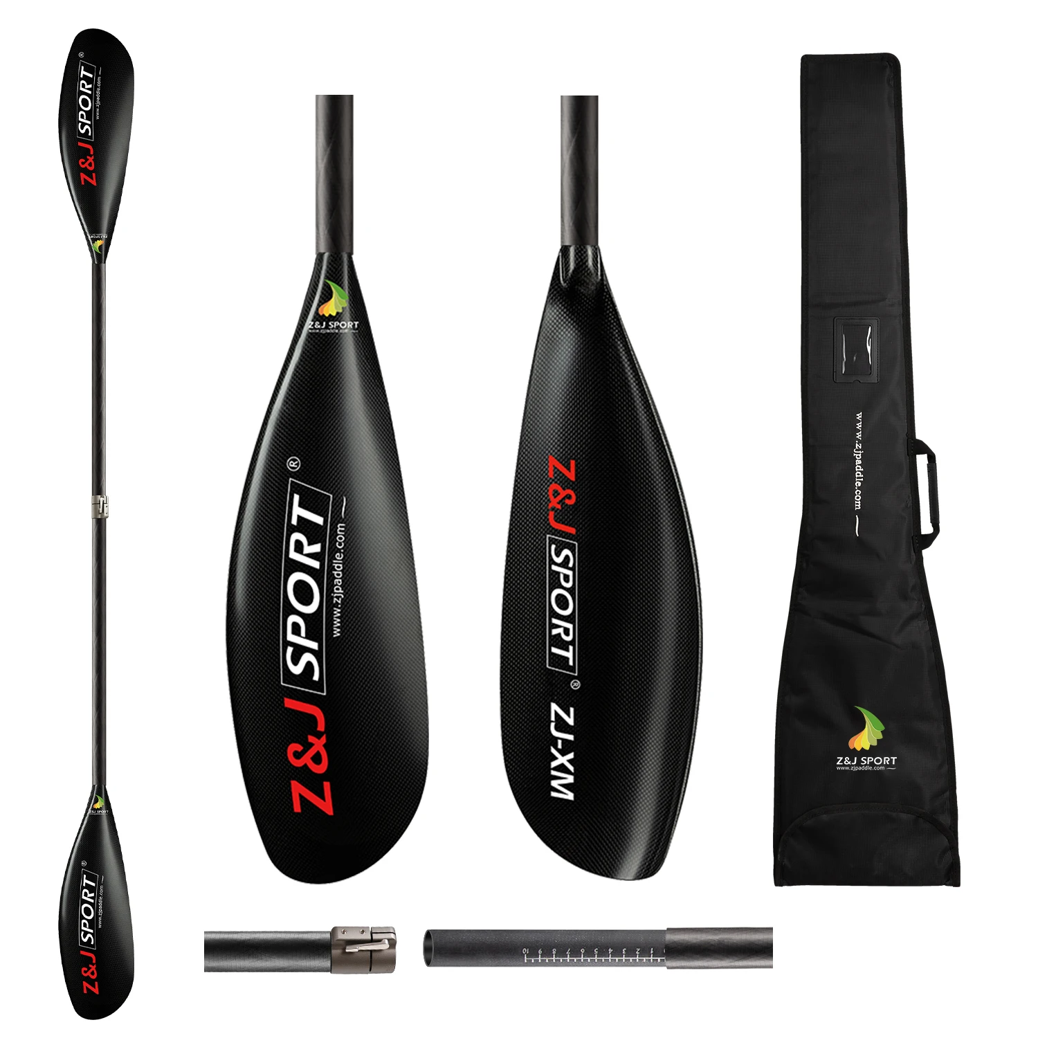 ZJ-SPORT-X-Series-Carbon-Fiber-Kayak-Paddle-for-Canoe-Inflatable-With ...