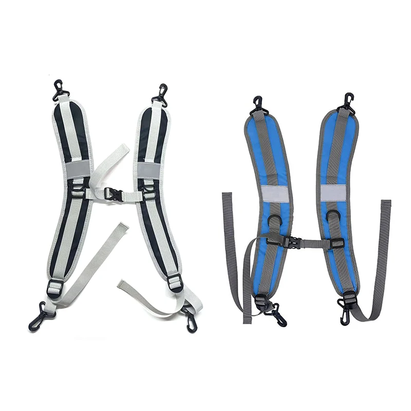 2PCS Portable Travel Backpack Padded Shoulder Straps Nylon Adjustable ...