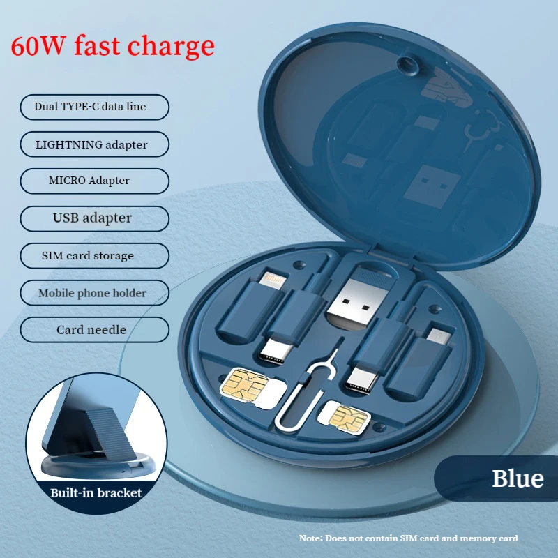 Mini-Data-Cable-Set-Storage-Box-60w-Quick-Charge-Multi-Function-Data ...