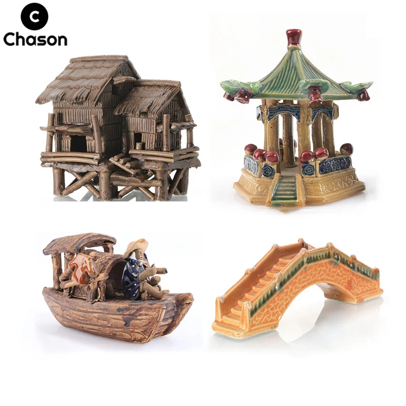 Miniature Ornaments Decoration | Figurines Miniatures Boat - Bonsai ...
