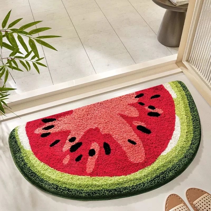 Tufting-Fruit-Bathroom-Mat-Colorful-Soft-Watermelon-Kiwi-Lemon-Carpet ...