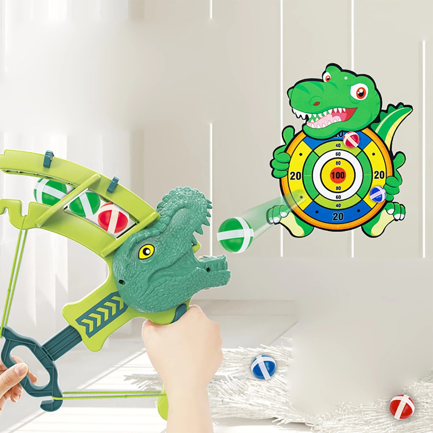 Bullet-shooting-sticky-ball-bow-and-arrow-throwing-toy-that-can-be ...