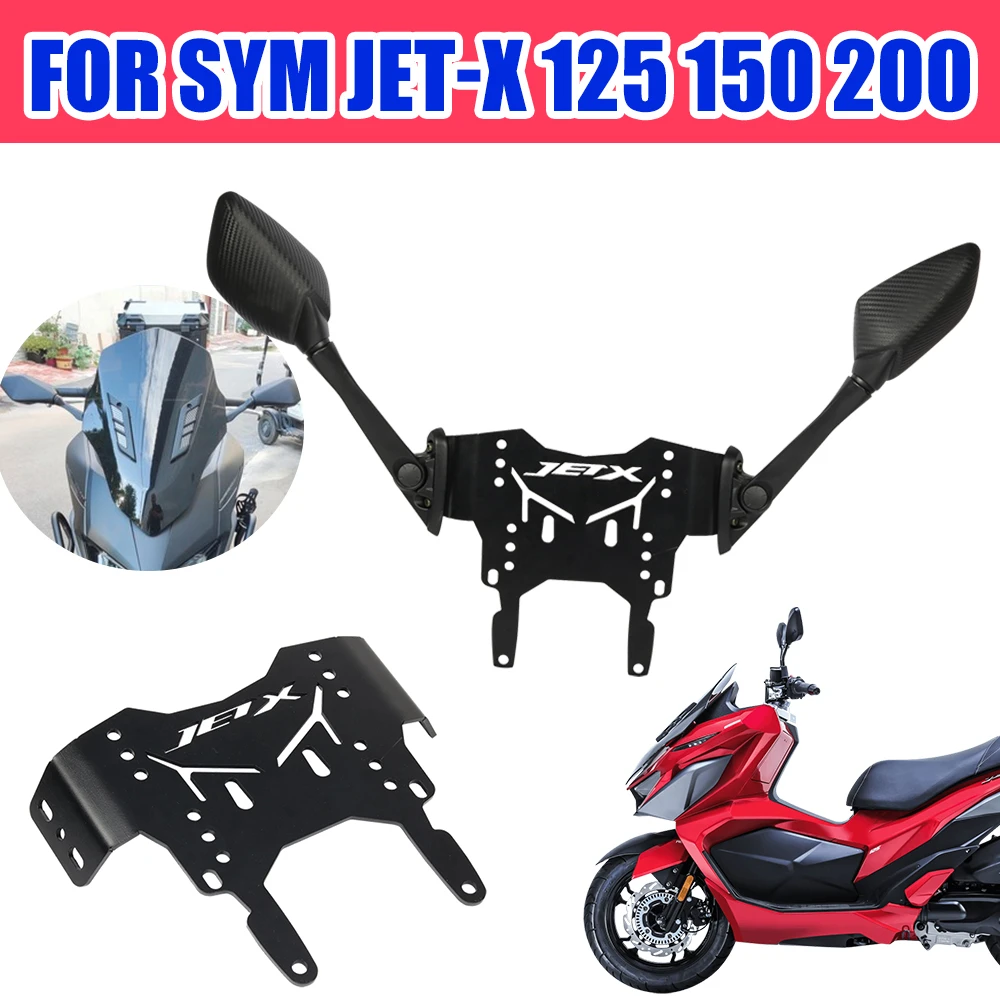 Für SYM JET X 125 150 200 X125 X150 X200 JETX Motorrad Zubehör Rückspiegel Spiegel Vor Festen ...