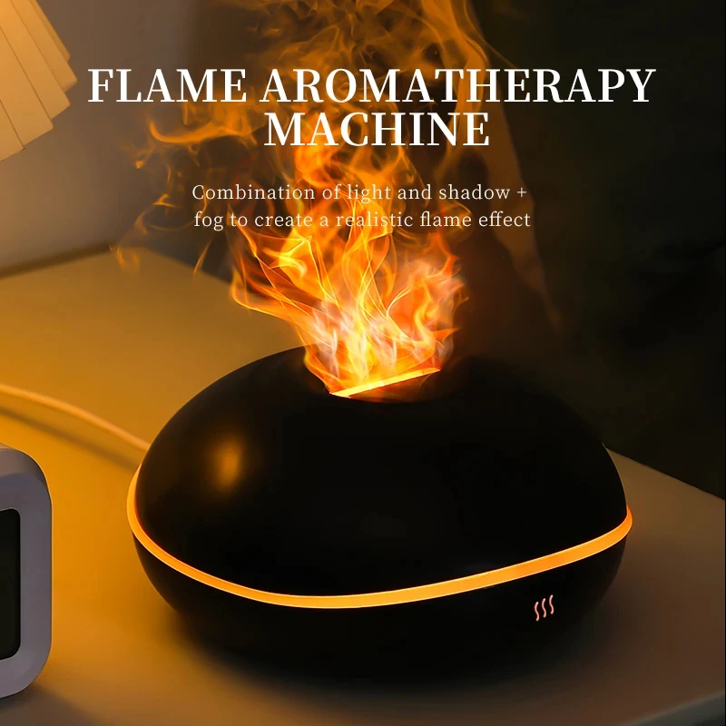 Air-humidifier-Essential-oils-Flame-Aroma-diffuser-Small-Appliances ...