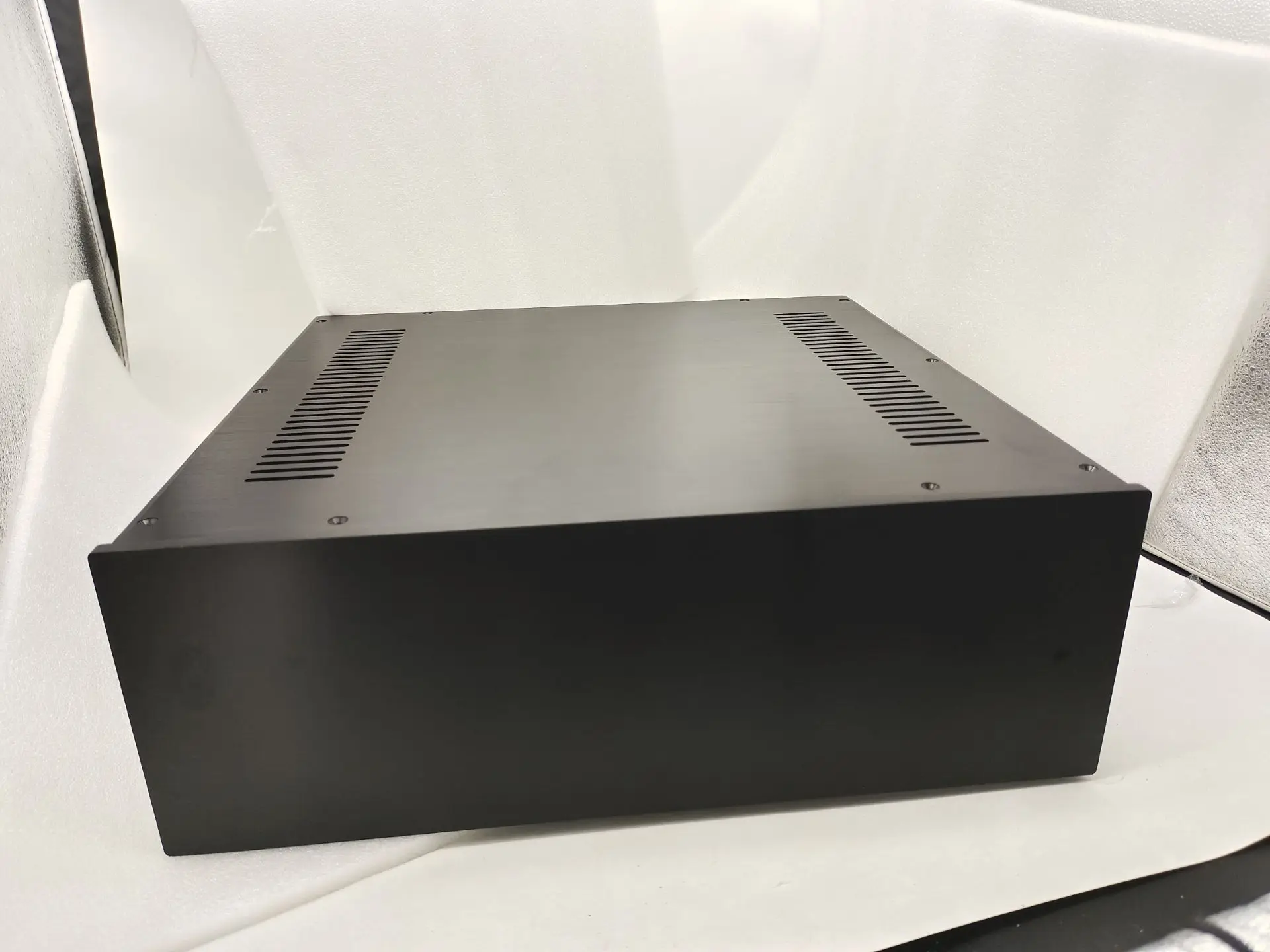 4315C Black Aluminum Chassis DIY Amplifier Audio Shell HIFI Case 430* ...