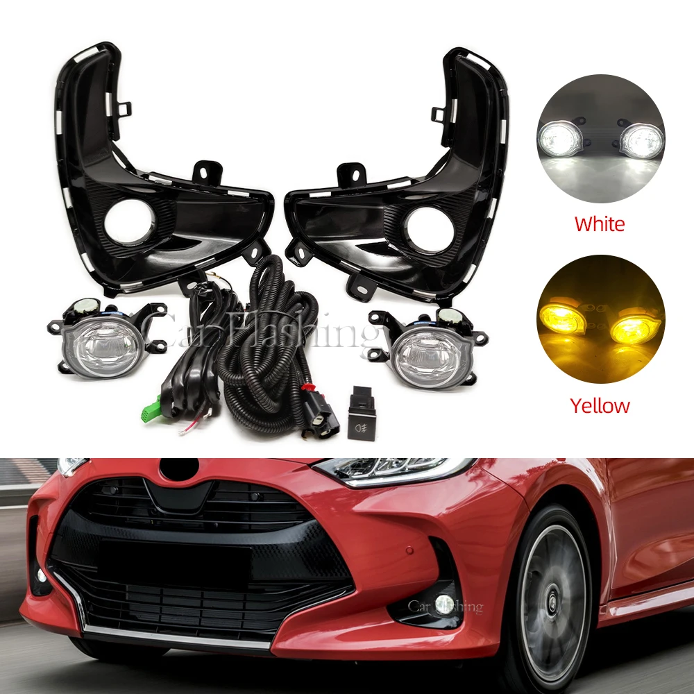 Car LED Front Bumper Fog light For Toyota Yaris Vios 2020 2021 2022 fog ...