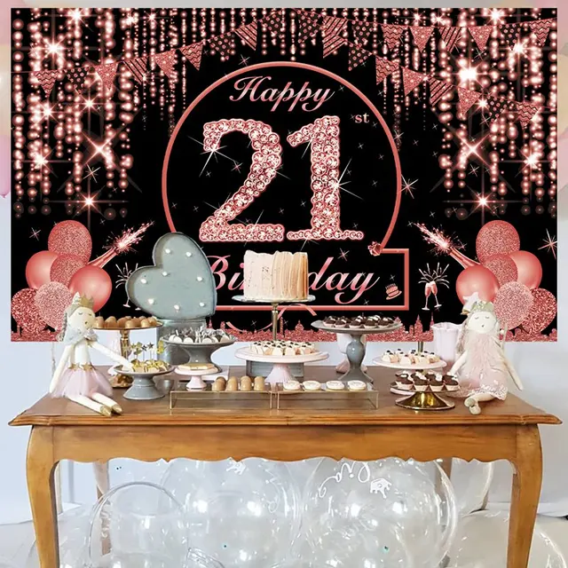21st Birthday Party Table Decoration Ideas