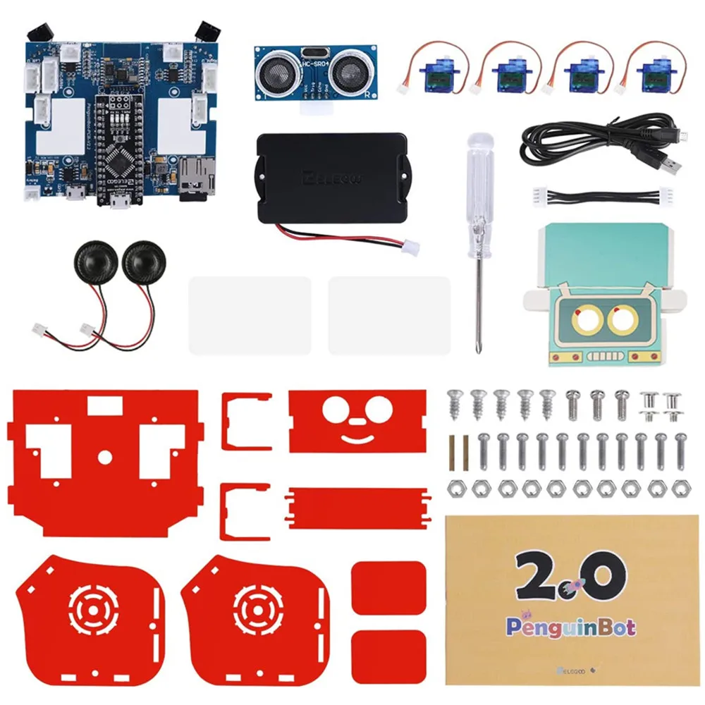 ELEGOO-Penguin-Bot-Biped-Robot-Kit-Compatible-with-Arduino-Project-Stem ...
