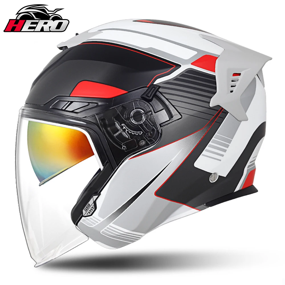 GSB-Motorcycle-Helmet-Men-Motorbike-Half-Helmet-Dual-Lens-Scooter-Half-Helmets-Women-Moto ...
