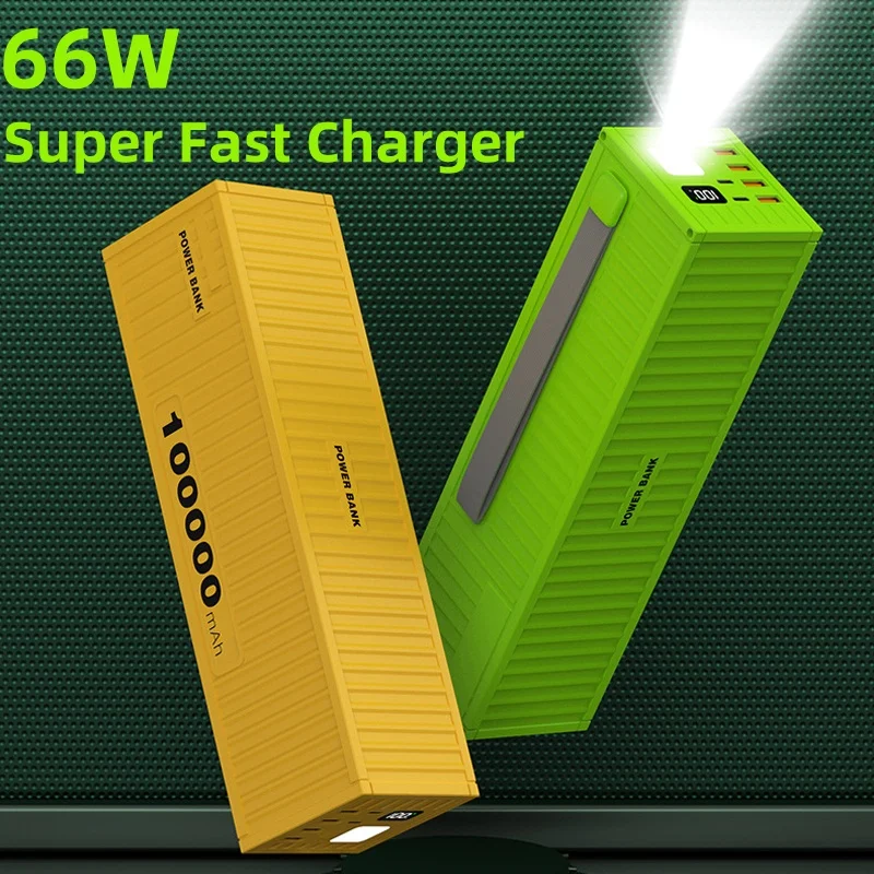Large-Capacity-Power-Bank-100000mAh-66W-QC-PD-3-0-Portable-Battery-Fast ...