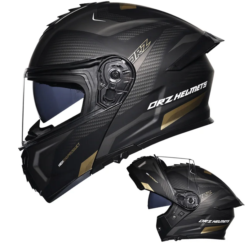 Motorcycle-Helmet-DOT-Approved-Modular-Flip-up-Dual-Lens-Urban-Style ...