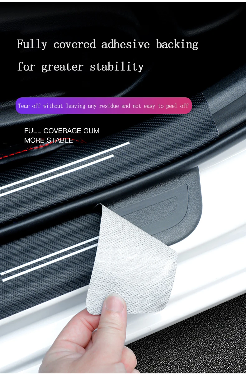 Carbon-Fiber-Car-Door-Sill-Protector-Stickers-Threshold-Tape-For-BYD ...