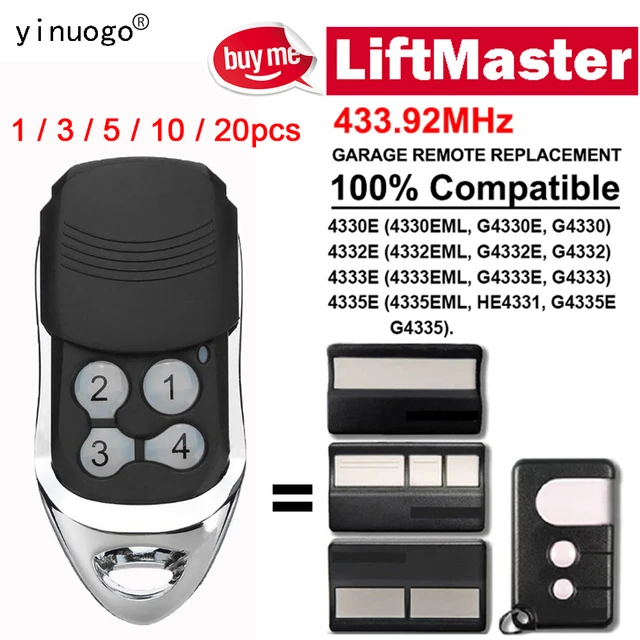 Chamberlain Liftmaster 4335E 4330E 4332E 4333E 4330Eml 4332Eml 4333Eml ...