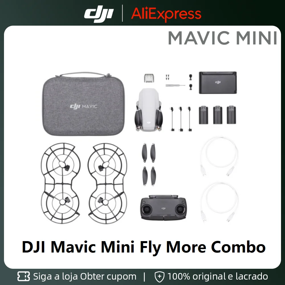 DJI Mavic Mini Drone Fly Combo Quadcopter UAV with 2.7K Camera 3-Axis ...