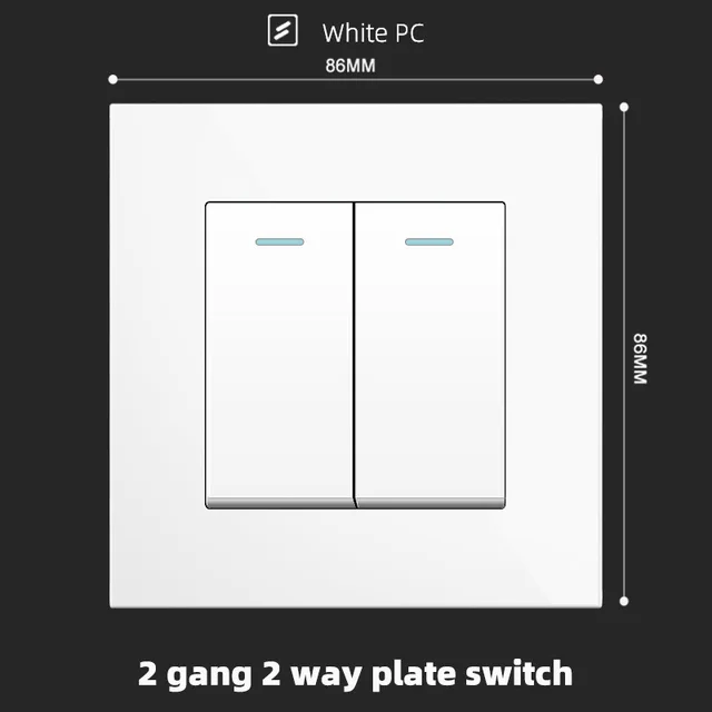 White UK 13A Wall Socket with USB C 18W Quick Charge Plug Socket,Wall ...