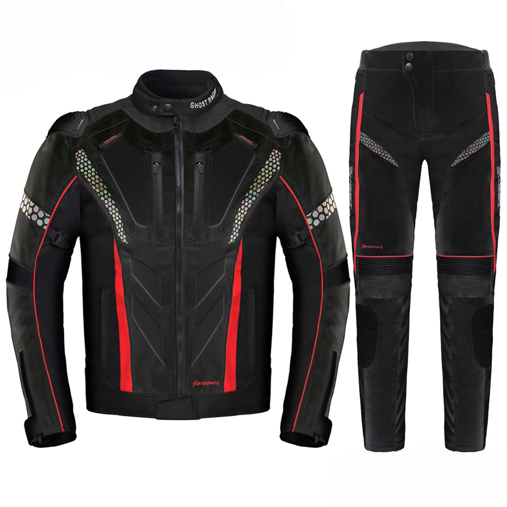 GHOST-RACING-Jaqueta-e-Cal-as-Imperme-veis-Motocicleta-Terno-Windproof ...