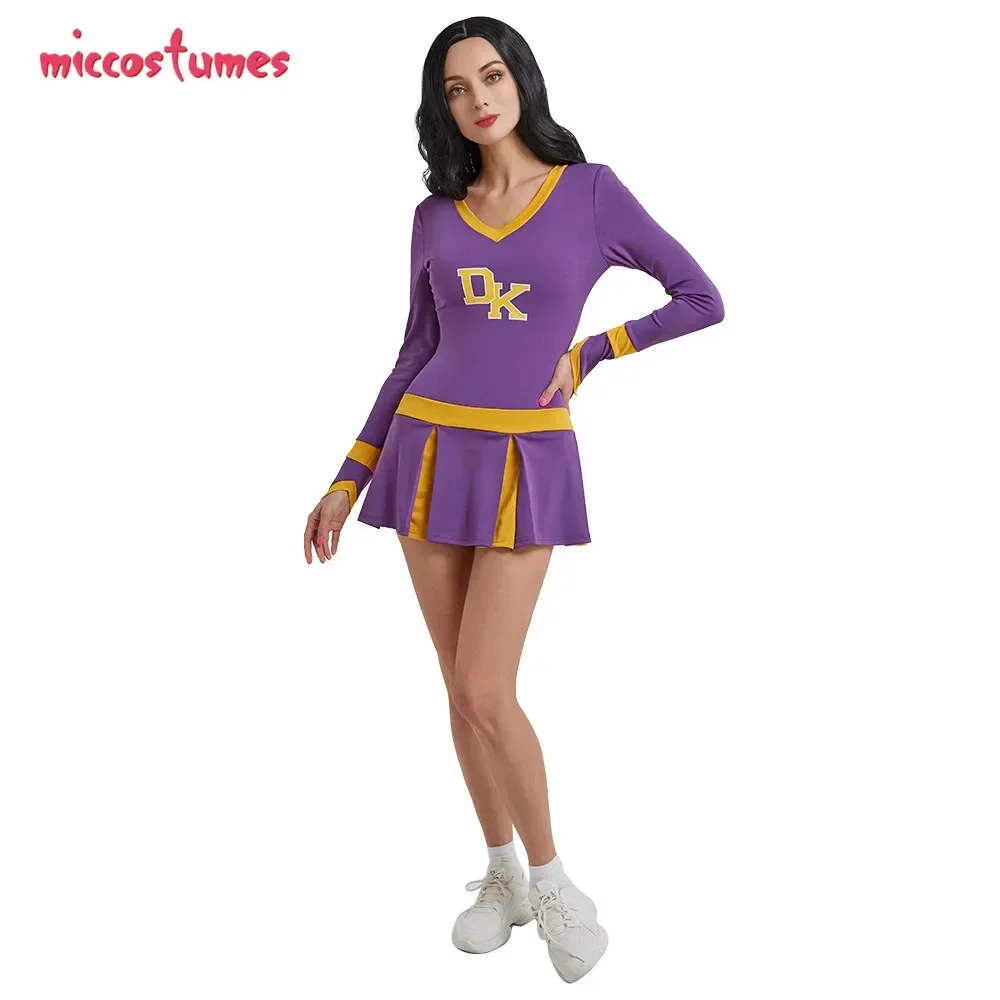 Women-s-Schoolgirls-Check-Cheerleader-Uniform-One-Piece-Dress-Cosplay ...