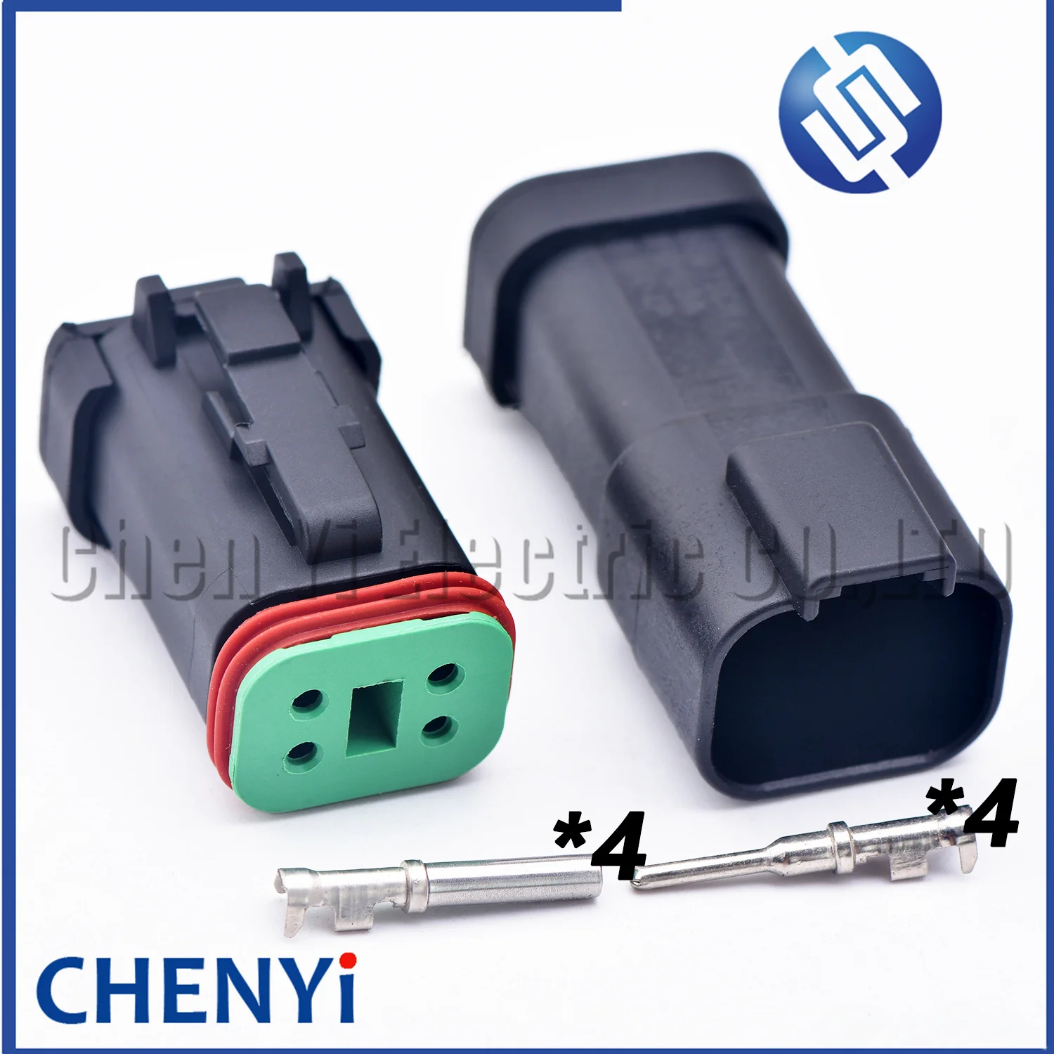 4-Pin-Black-Deutsch-DT-series-Connector-Waterproof-Plug-Socket-DT06-4S ...