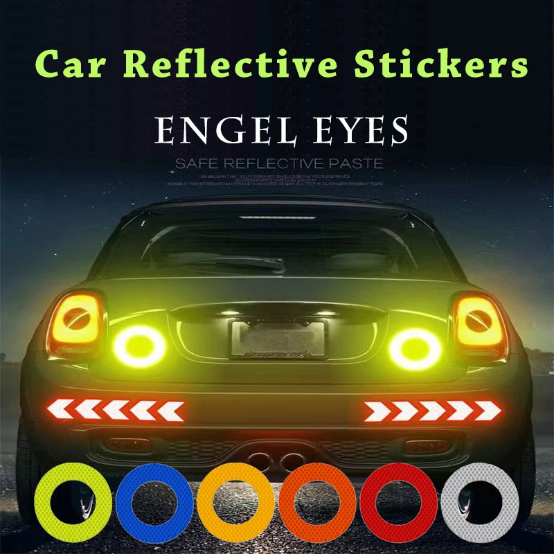 2pcs-set-Car-Bumper-Reflective-Safety-Strip-Stickers-Car-Angel-Eye ...