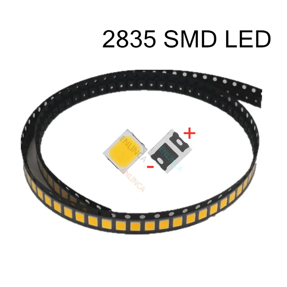 Original-100pcs-High-Brightness-2835-SMD-LED-Chip-1W-18V-9V-6V-3V-130lM ...